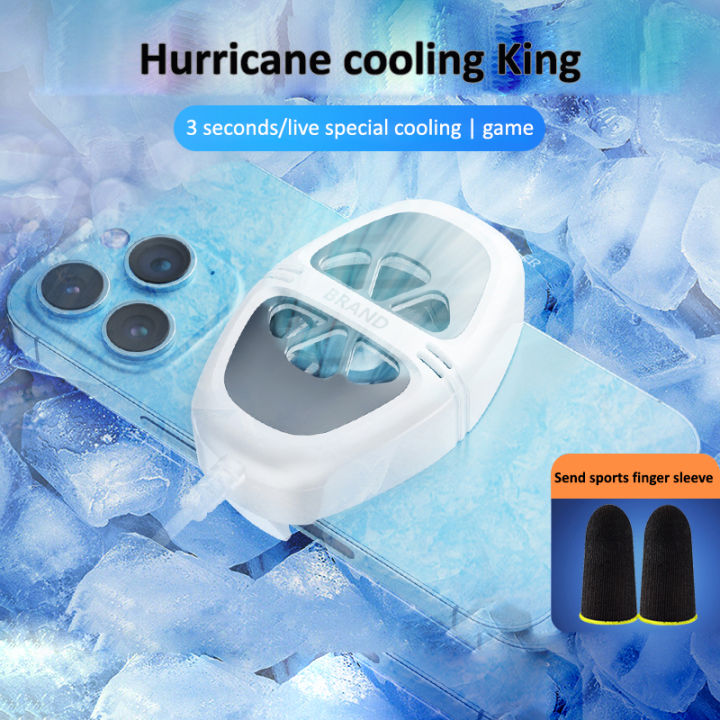 【FUPANG】DAMILE Phone Cooler Phone Cooling Fan Case Cold Wind Fan for ...