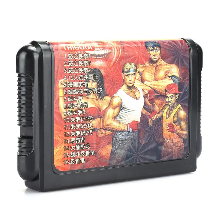 16-Bit Portable Large Capacity Game Card for Sega Gamepad Gaming ...