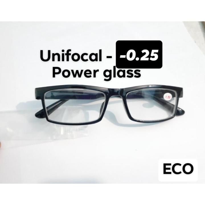Unifocal Prescription Power Glasses Eyewear For Men Lens Strength -0.25 ...