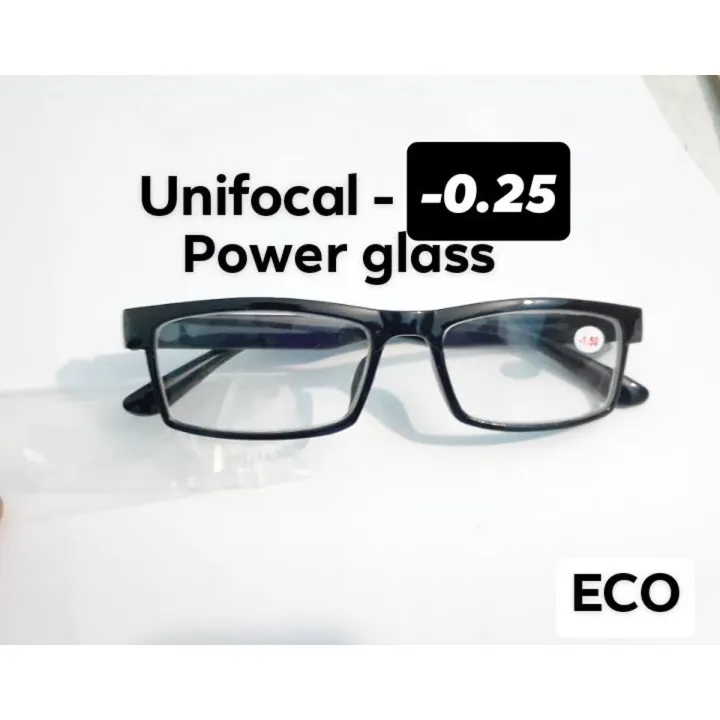 Unifocal Prescription Power Glasses Eyewear For Men Lens Strength -0.25 ...