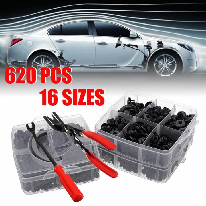620Pcs Clip Trim Car Install Push Rivet Bumper Door Panel Retainer ...