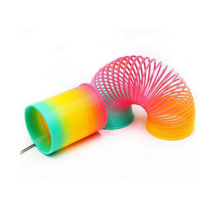 Rainbow Magic Spring, 3 Pieces Colorful Rainbow Neon Plastic Spring Toy ...