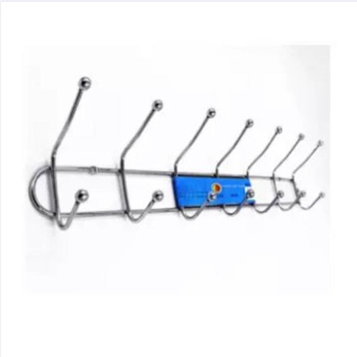Stainless Steel Double Row 7 Hook Hanger | Daraz.com.bd