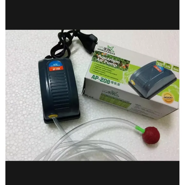 Combo pack 1×Oxygen pump+Pipe+1Stone Aquarium Air Pump Compressor ...