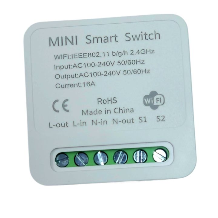 16a Wifi Smart Switch Smart Home Light Switches Module 2 Way Control Work With Tuya Smart Life