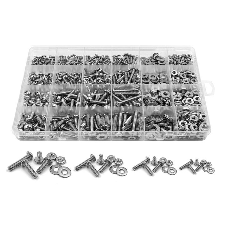 700 Pcs Nuts and Bolts Assortment Kit with Case,Stainless Steel Screw ...