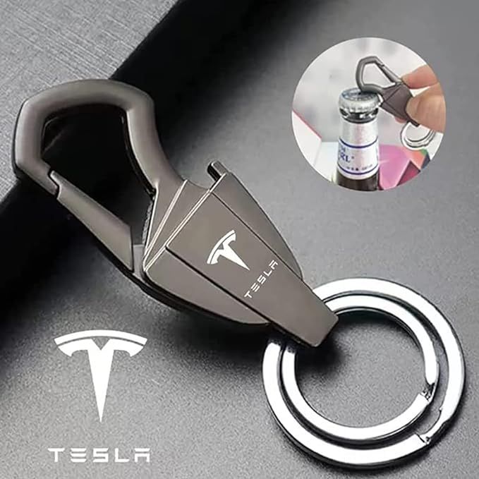 Metal Key Ring For Bike Car & Multipurpose Use 2 in 1 Heavy Duty Dual ...