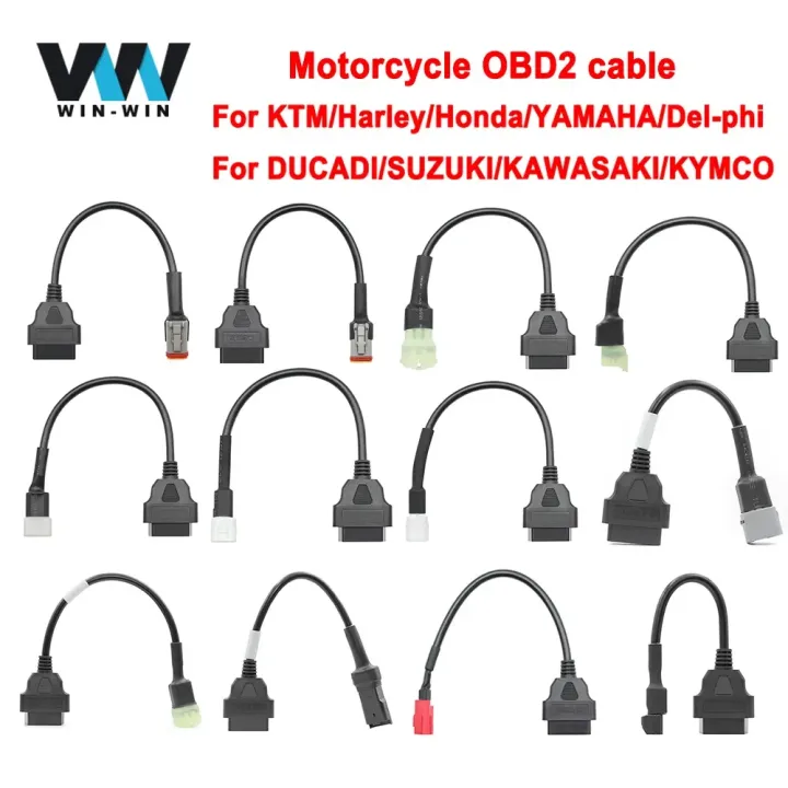 【support】 For KTM Motorcycle Motobike OBD 2 Extension cable OBD2 ...