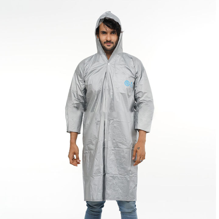 Men's Waterproof Polyester Raincoat – Lightweight & Durable | Daraz.com.bd