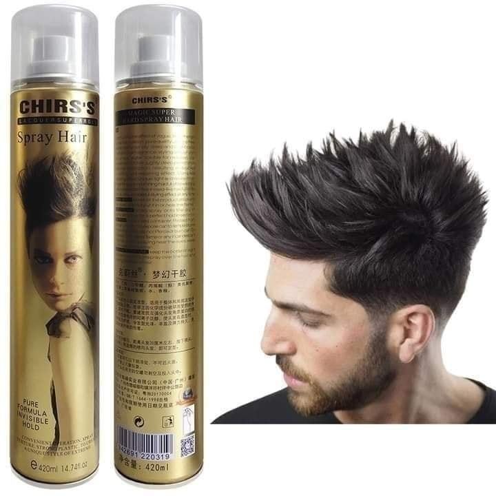 CHRIS's Hair Spray men women and kids 420ml Made in UK 2024 | Daraz.com.bd