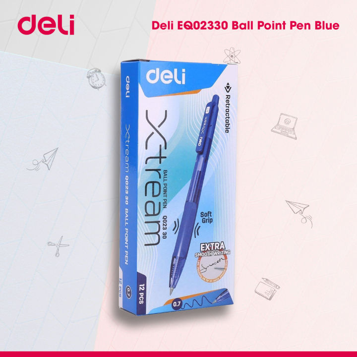 Deli EQ02330 Ball Point Pen Blue | Daraz.com.bd