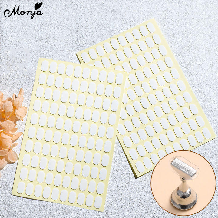 Monja 100Pcs Nail Stand Double Sided Tape Nail Adhesive Sticky For ...