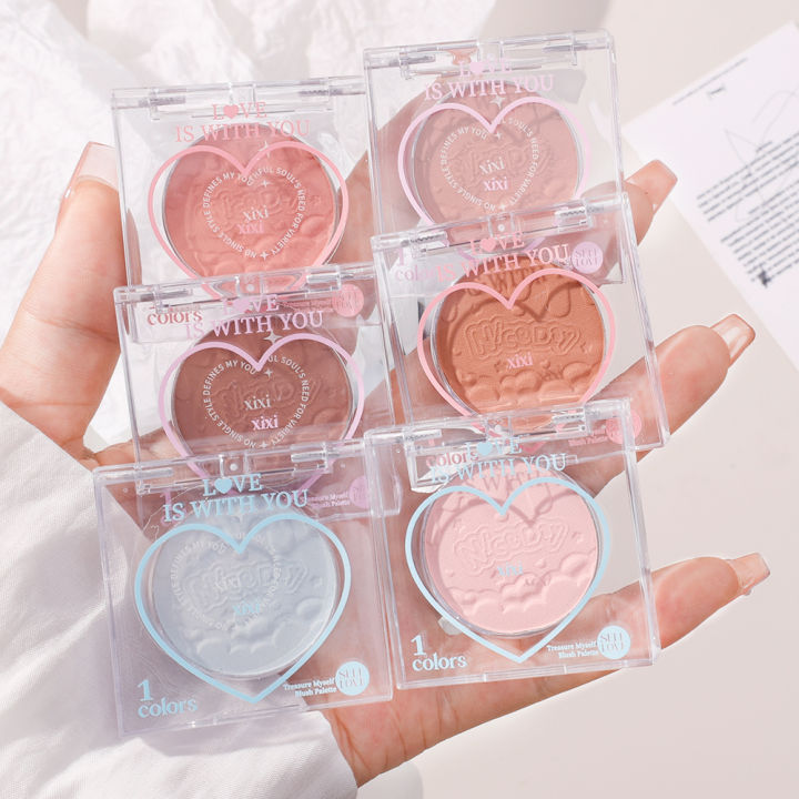 Face Blusher Matte Natural Cheek Tint Brighten Waterproof Contouring ...