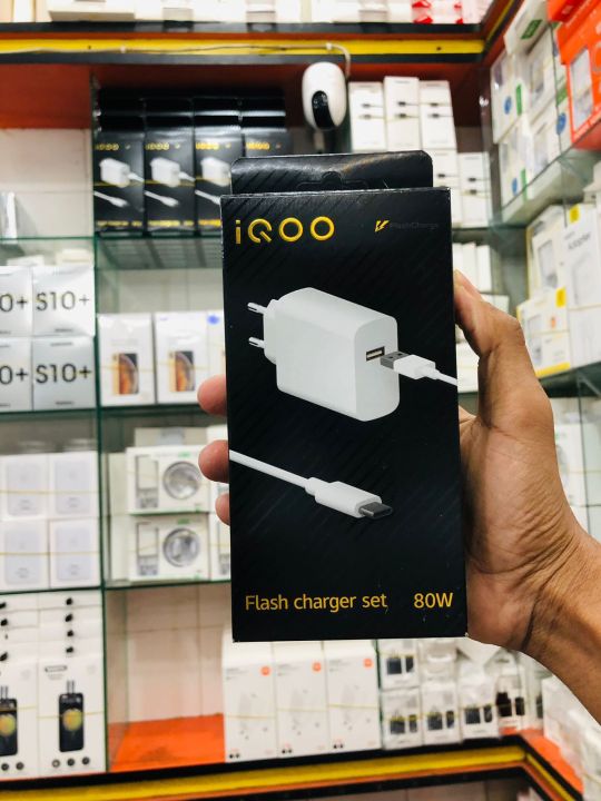Realme Chargers 80Watt Vooc Flash Charging Adapter With Cable Type C | Daraz.com.bd