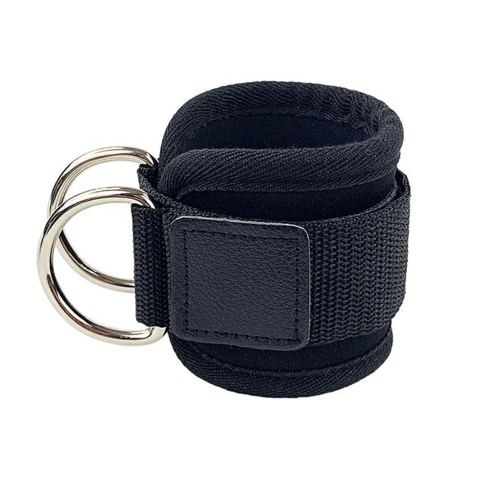 Fitness Ankle Strap Adjustable D-Ring Foot Support Cuffs Gym Leg ...