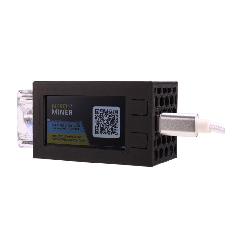 Nerdminer V2 Pro Miner 78KH/S Mini Bitcoin Miner with Luminous Fan BTC Solo Mining Miner C ...