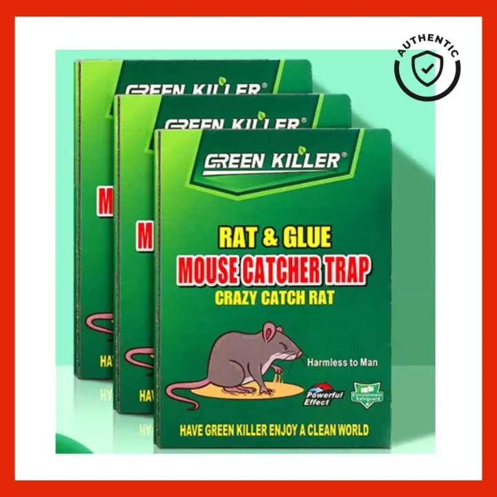 Green Killer Rat Glue Trap – Strong Bond Rodent Catcher (1PCS 3PCS or ...