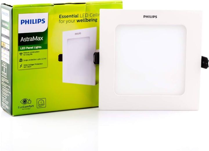 Philips 18W AstraMax LED Ceiling Light/Panel Light Square Conceal Type ...