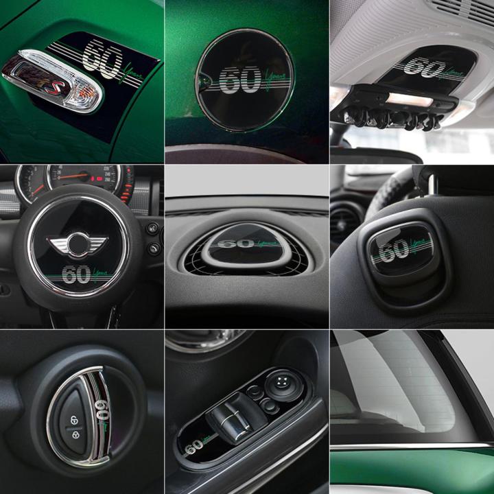 Car 60 Years Anniversary Epoxy Stickers Outlet Handle Gear Interior ...