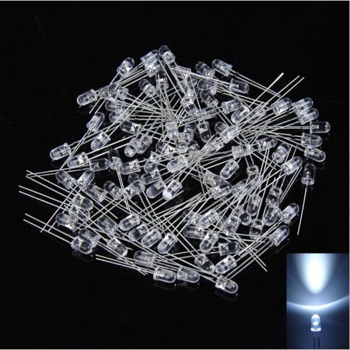 5mm white led 50 pcs | Daraz.com.bd
