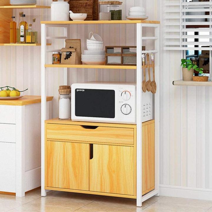 3-Tier Shelf Microwave Oven Stand With Storage Kitchen Baker's Rack ...