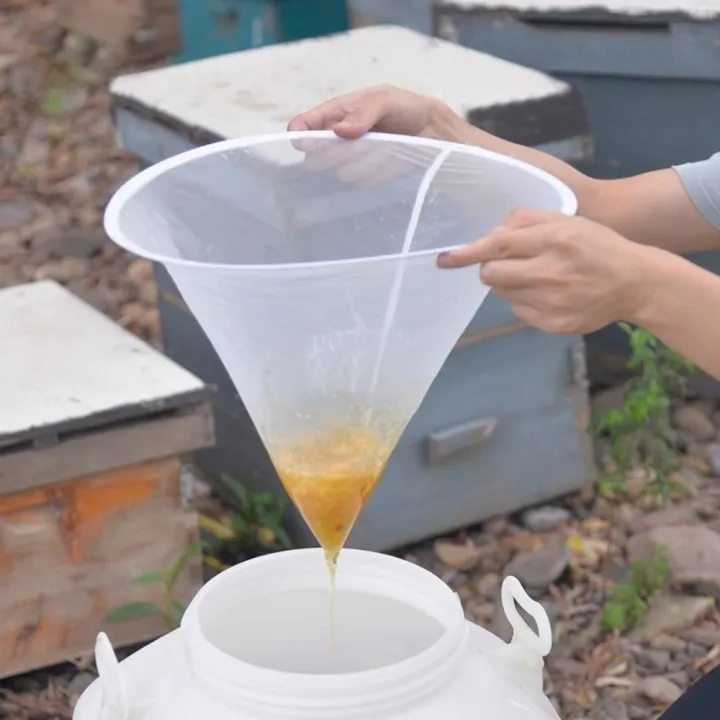 Garden Supplies Ultra-fine Bee Honey Filter Funnel-shaped Conical Honey ...