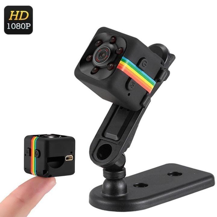 1080p Mini Camera - 120-Degree Lens, Night Vision, CMOS Sensor, 32GB SD ...
