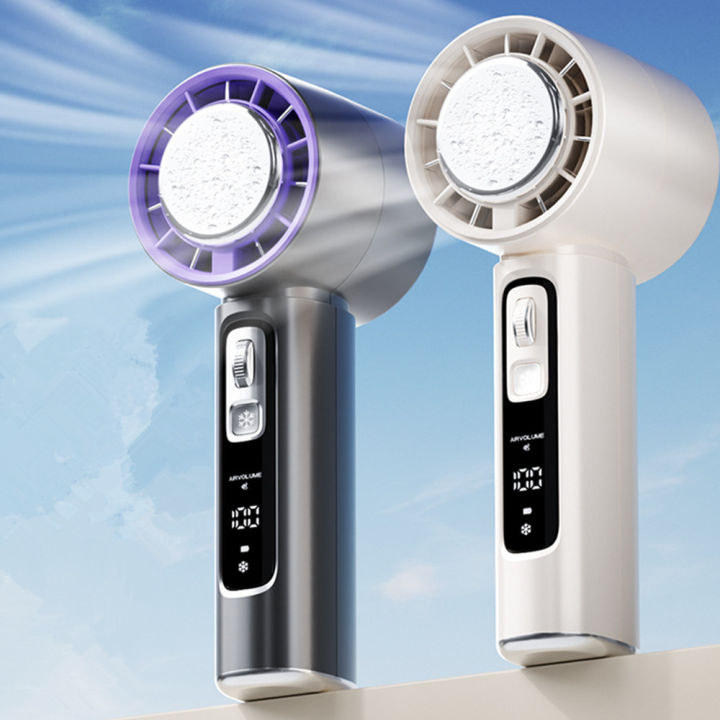 2025 New Semiconductor Refrigeration High-speed Handheld Electric Fan ...