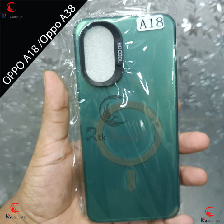 For Oppo A18 / Oppo A38 / Back Cover Soft Silicone Bump Hard Back Case Full Camera Bump ...