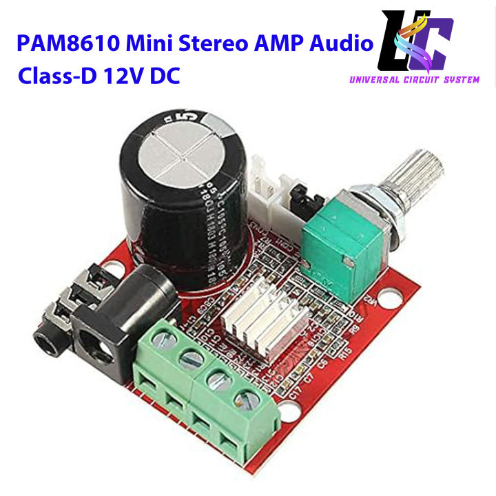 PAM8610 Mini Stereo AMP Audio Amplifier Board Class D Digital Portable ...