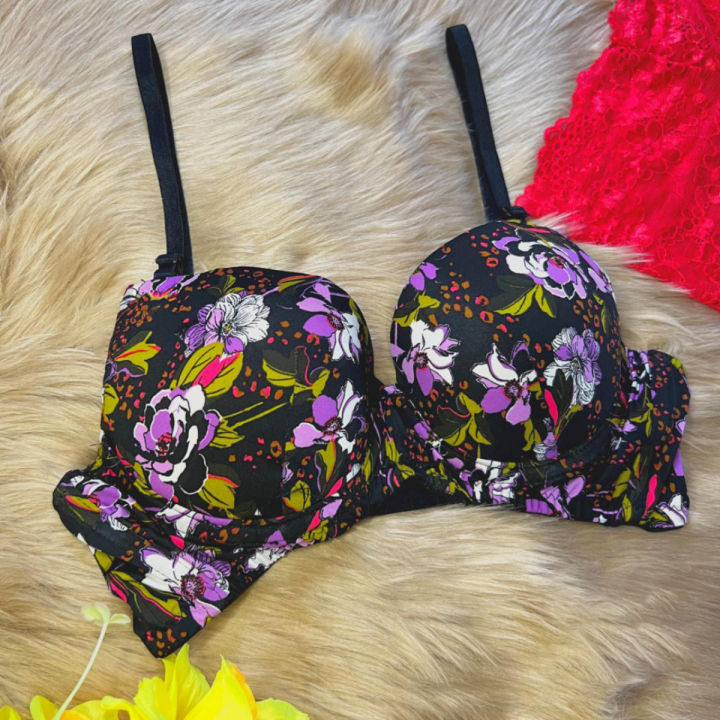 Flaunt floral elegance with the Women's Soft Comfortable Black Flower ...