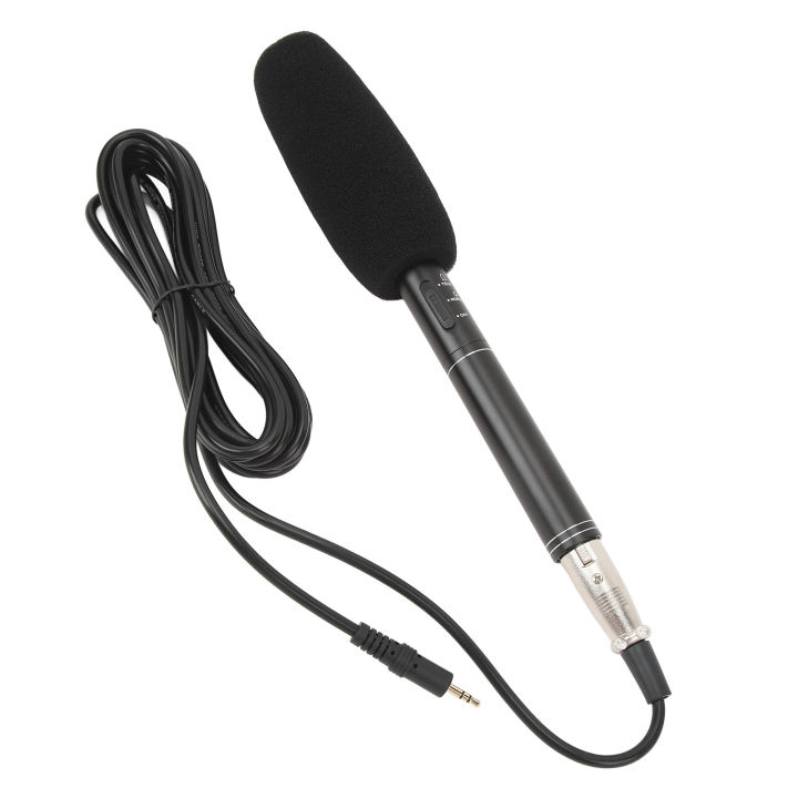Professional Shotgun Condenser Microphone Cardioid Handheld Mic with 3 ...