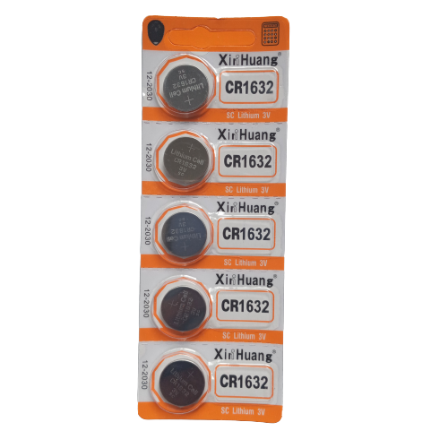 Xin Huang CR1632 Coin Cell Button Battery 3V Lithium Battery, Pack of 5 | Daraz.com.bd