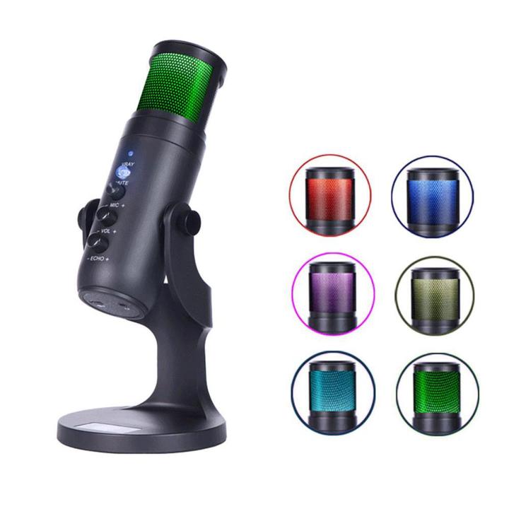 PC-PW9 Microphone Gaming Microphone Live Streaming Condenser Dynamic ...