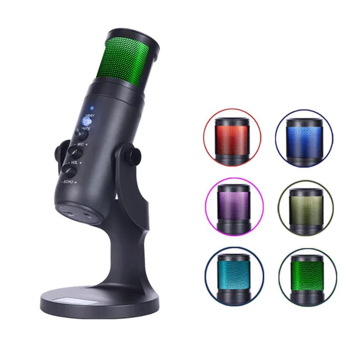 PC-PW9 Microphone Gaming Microphone Live Streaming Condenser Dynamic ...
