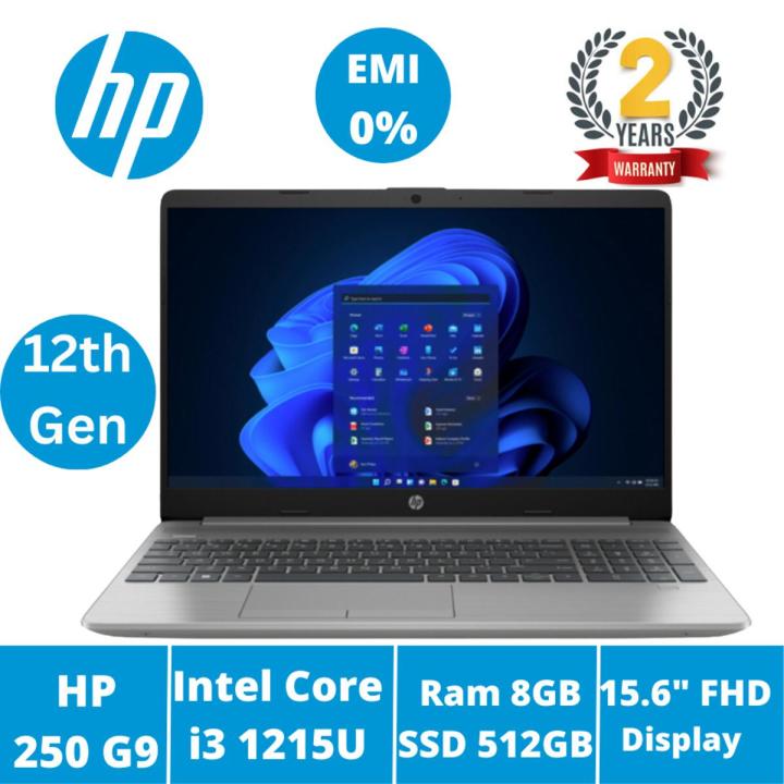 HP 250 G9 Core i3 12th Gen 8GB ram 512GB SSD 15.6 Inch FHD Free Dos ...