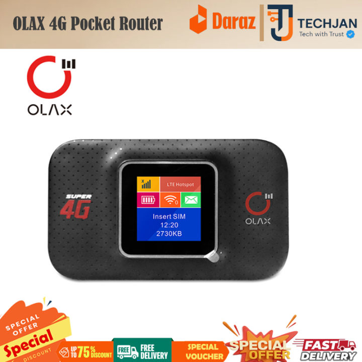 OLAX 4G Pocket Router Wifi OLAX MF982 bd all sim support reachargeable ...