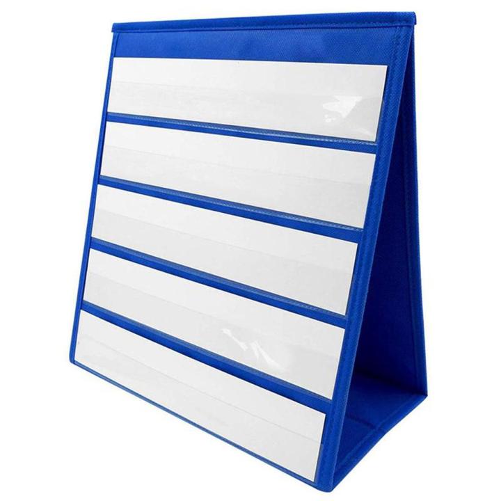 Tabletop Desktop Pocket Chart Table Top With Bonus 20X Dry Erase Cards ...