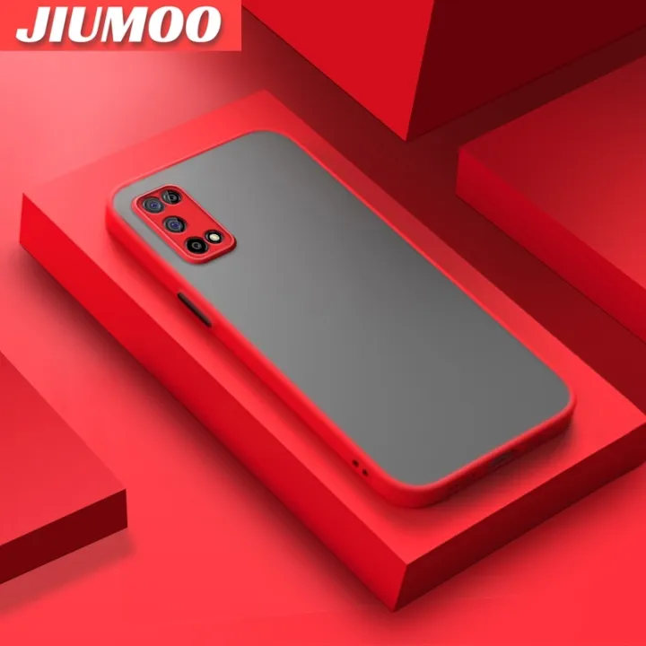 JIUMOO For Realme 7 Pro Case Transparent Back Cover Lens Camera Protect ...