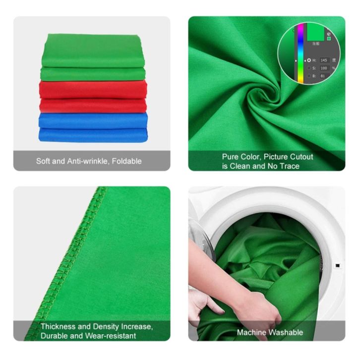 Photography Background Backdrop Smooth Muslin Green Screen Cloth ...
