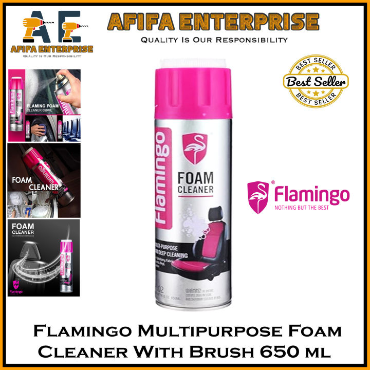 Flamingo MultiPurpose Foam Cleaner With Brush 650ml, Car, Motorcycle ...