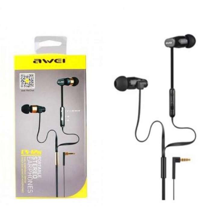 Awei es-12hi ইন-ইয়ার ইয়ারফোন-কালো | Daraz.com.bd