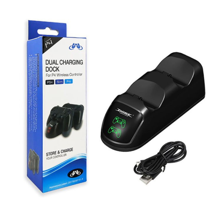 Dual Controller Charger For PS4 Slim Pro USB Fast Charging Dock Station ...