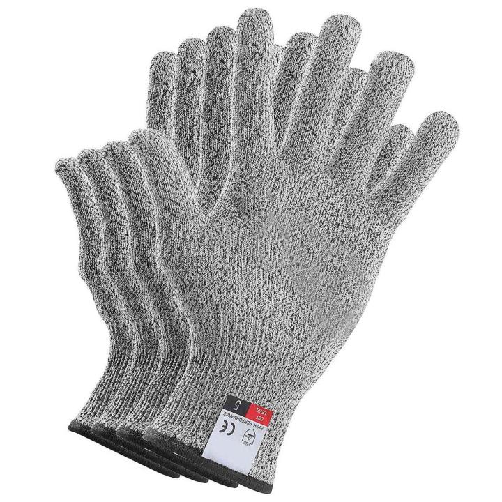 2 Pairs Cut Resistant Gloves Food Grade Level 5 Hand Protection,Kitchen ...
