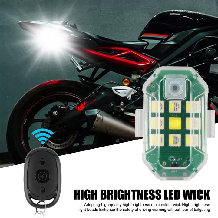 High Brightness LED Strobe Light Wireless Remote Control Flashing ...
