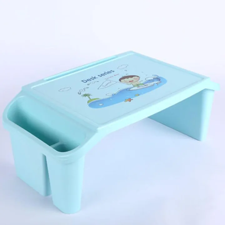 Extra-thick plastic multifunctional children's small desk bed desk baby ...