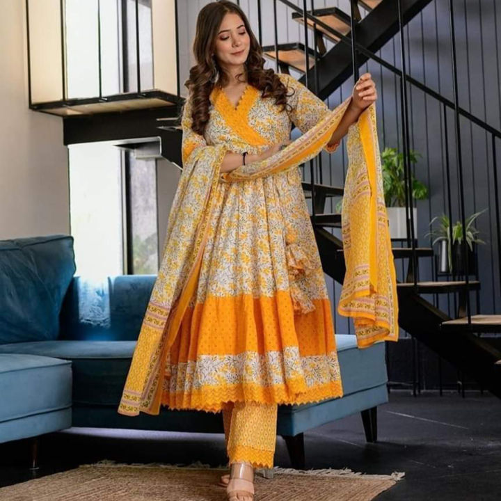 Exclusive Design Stitched Three-Piece Gown Collection for Women | Daraz ...