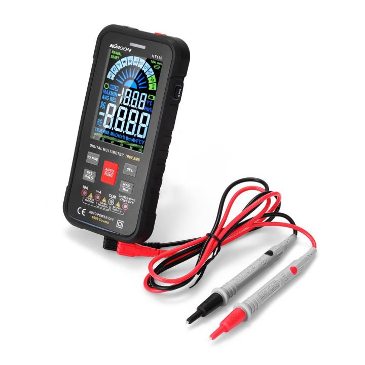 KKMOON HT116 Smart Digital Multimeter Big Screen 9999 Counts Ture RMS ...