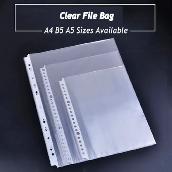Ring Binder Folder A3 Sheet Protectors Transparent PVC Bag A2 A4 Paper ...