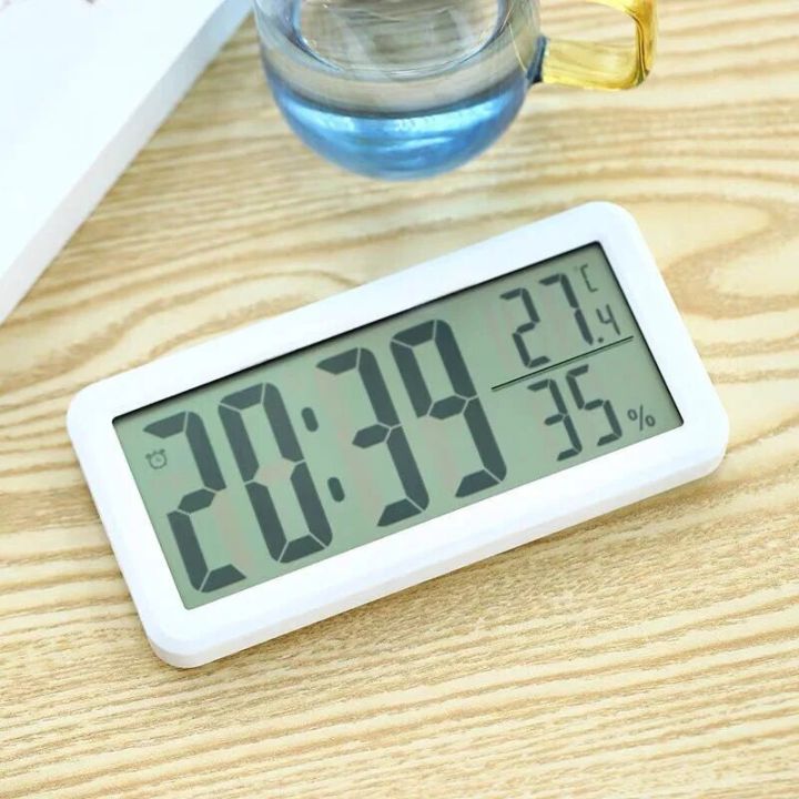 Slim Nordic Digital Alarm Clock Battery Powered Big Screen LED ...